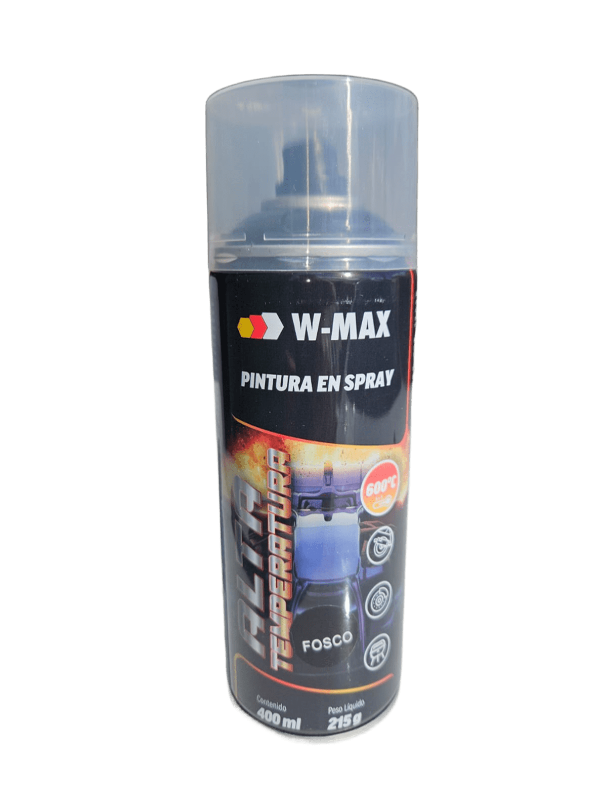 PINTURA ALTA TEMPERATURA SPRAY W-MAX HT NEGRO MATE 400ML - WURTH ...